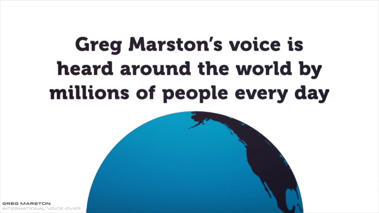 Greg Marston - Voice Over Artist - YouTube