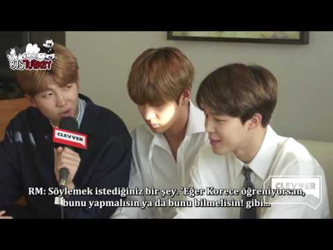 [29.05.2017] BTS Answers Fan Questions & Gives Tips On How To Learn Korean (Türkçe Altyazılı)