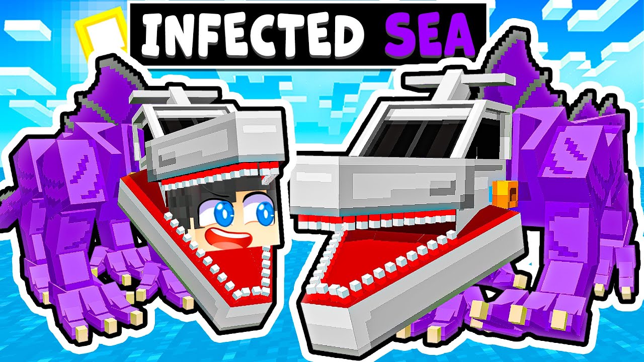 JOGANDO como INFECTED SEA no Minecraft - YouTube