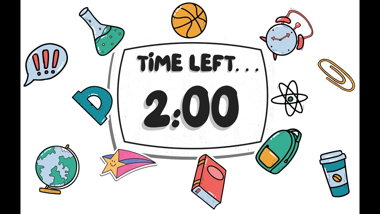 2 Minute Countdown Timer | Classroom, Study & Focus Theme - YouTube