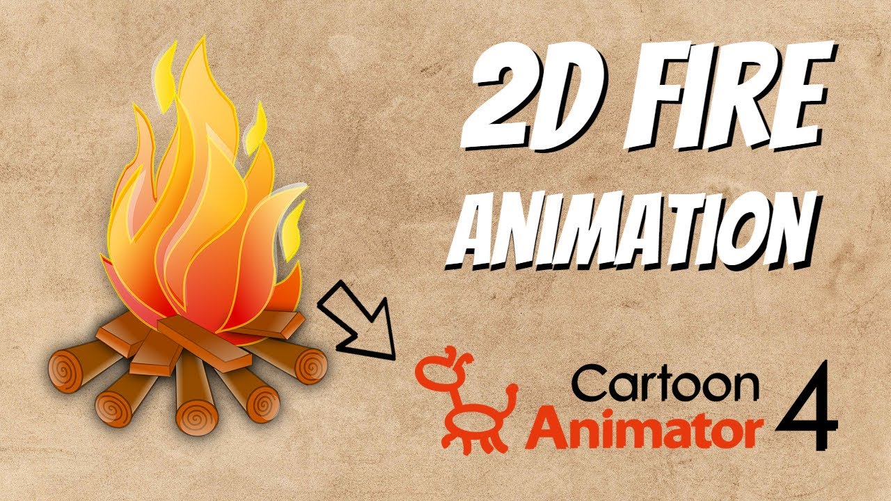 How to make a 2d fire effects in cartoon animator 4 - YouTube