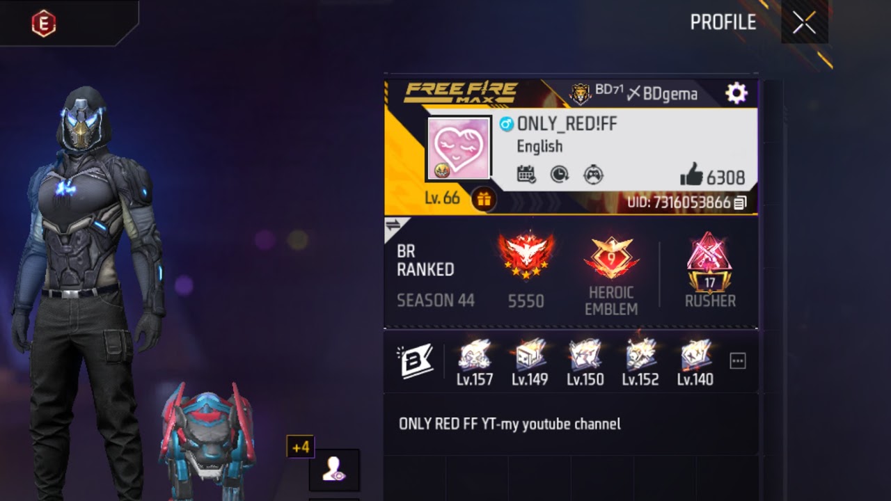 ONLY RED ff YT Live Stream - YouTube