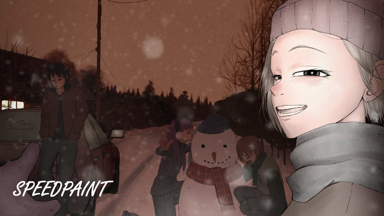 Winter Night • SPEEDPAINT【 CLIP STUDIO PAINT】 - YouTube