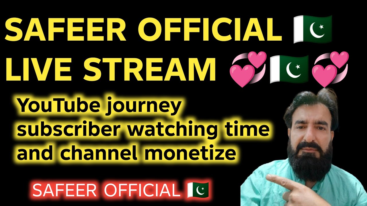 SAFEER OFFICIAL 🇵🇰 LIVE STREAM 😎 YOU TOBE MY SUBSCRIBER WATCHING TIME ...
