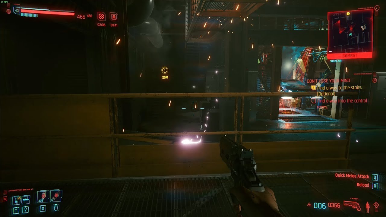 Cyberpunk 2077 - Find the way to the stairs (Don't lose your mind ...