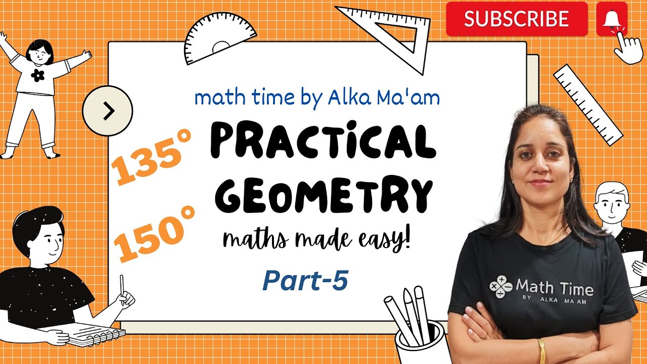 Construction of 135° & 150°|| Practical Geometry || Class 6 & 7 || in ...
