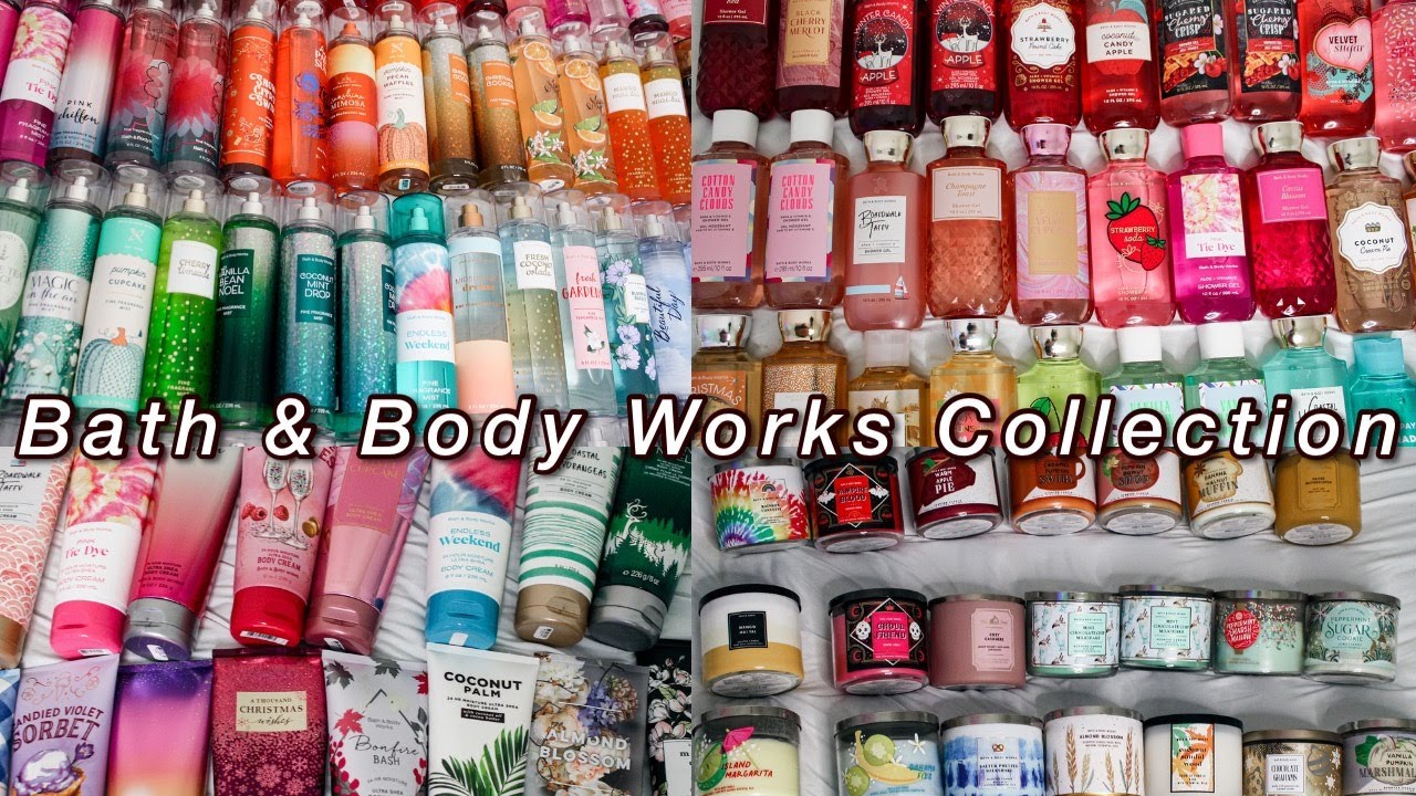 MY INSANE BATH AND BODY WORKS COLLECTION! CANDLES, FRAGRANCE MIST ...