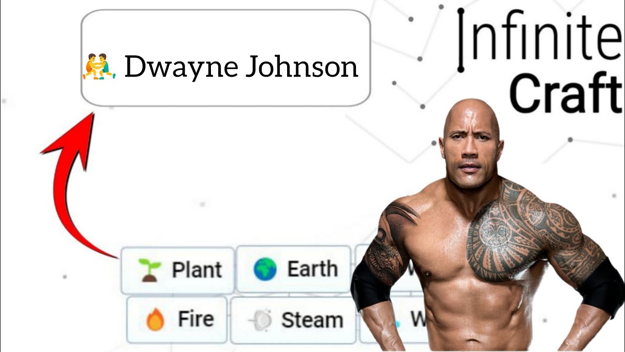 How to make Dwayne Johnson in infinite craft | infinity craft - YouTube