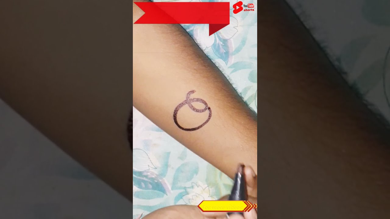 O Letter Simple Tattoo How To Make Small Easy Tattoo Design In Hand O Letter Simple Tattoo How To Make Small Easy Tattoo Design In Hand