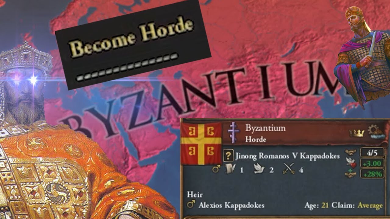 BYZANTINE HORDE - HOW TO BECOME A BYZANTINE HORDE AND STEPPE NOMAD IN EU4 - YouTube