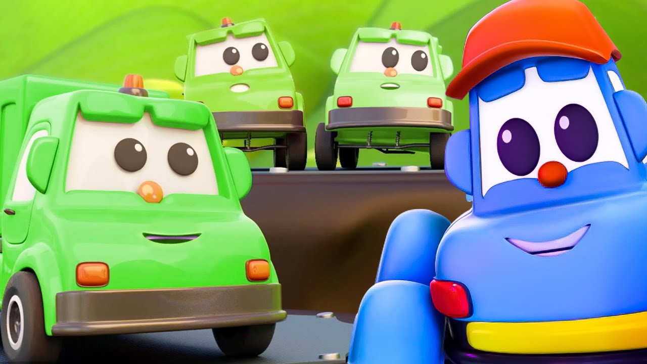 Five Little Garbage Trucks Nursery Rhyme for Kids - YouTube