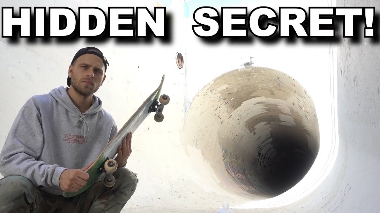 SKATING SECRET FULL PIPE IN MOUNTAINS! - YouTube