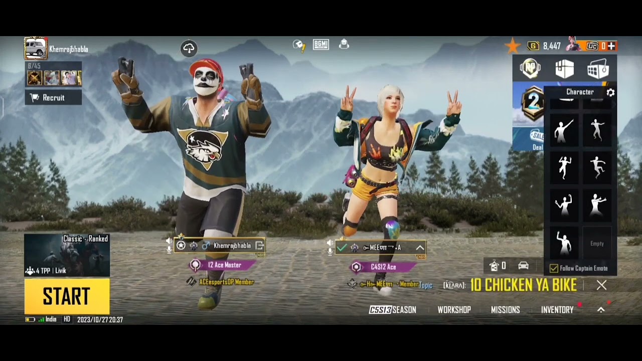 bgmi emote action video - YouTube