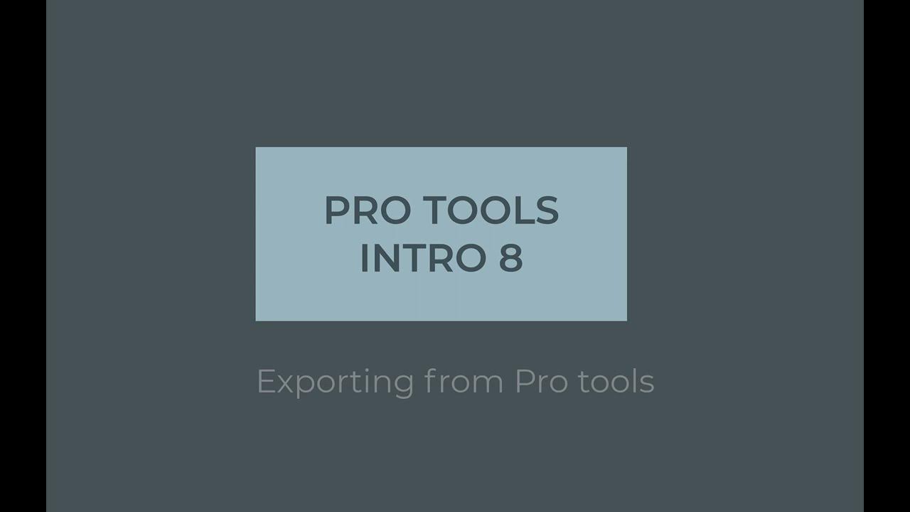 Protools Intro 8 2024 - YouTube