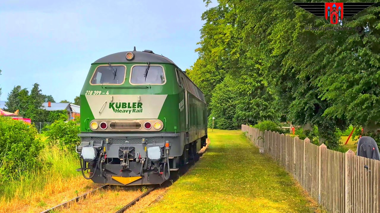 Überführung einer BR 218 über die Bleckeder Kleinbahn von Bleckede nach ...