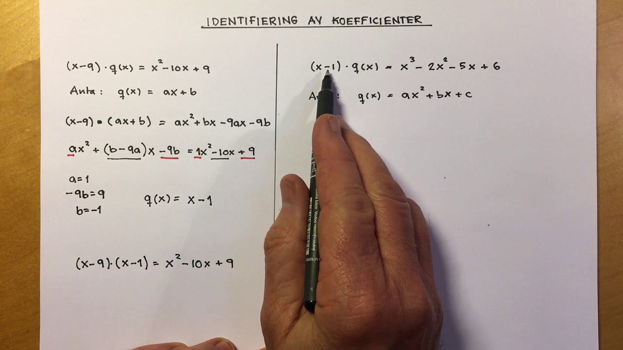 Identifiering av koefficienter - YouTube