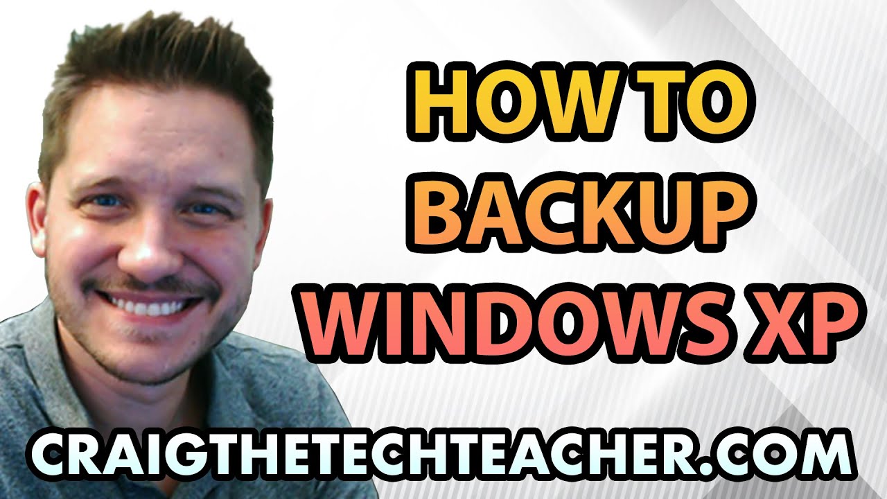 Windows XP Backup - YouTube