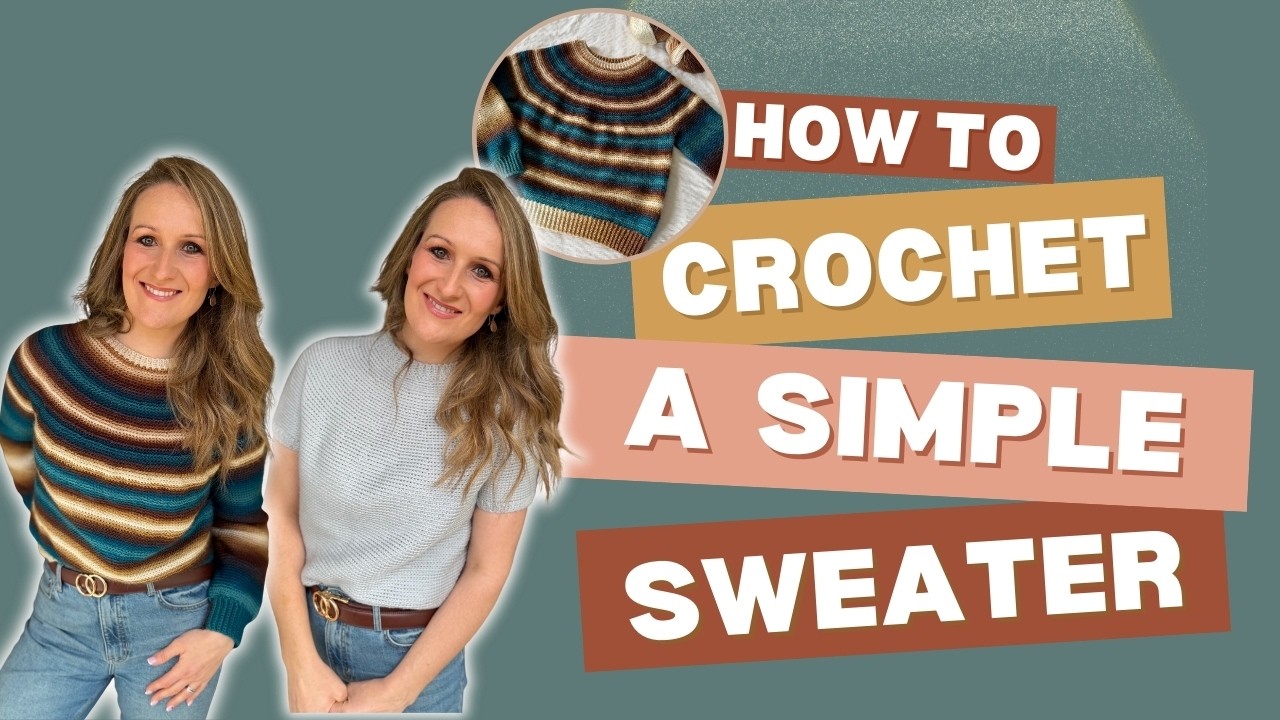 Seamless Crochet Sweater Pattern - The Blueprint Jumper - YouTube