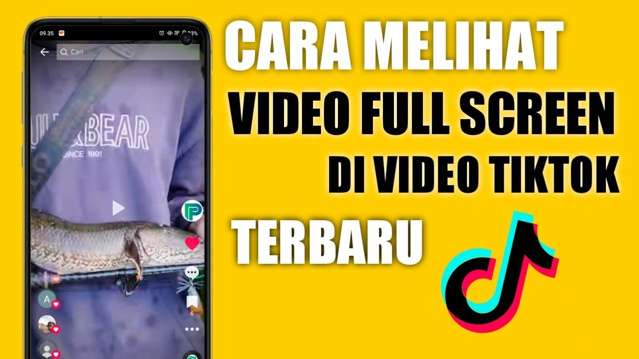 cara melihat video tiktok full screen - YouTube