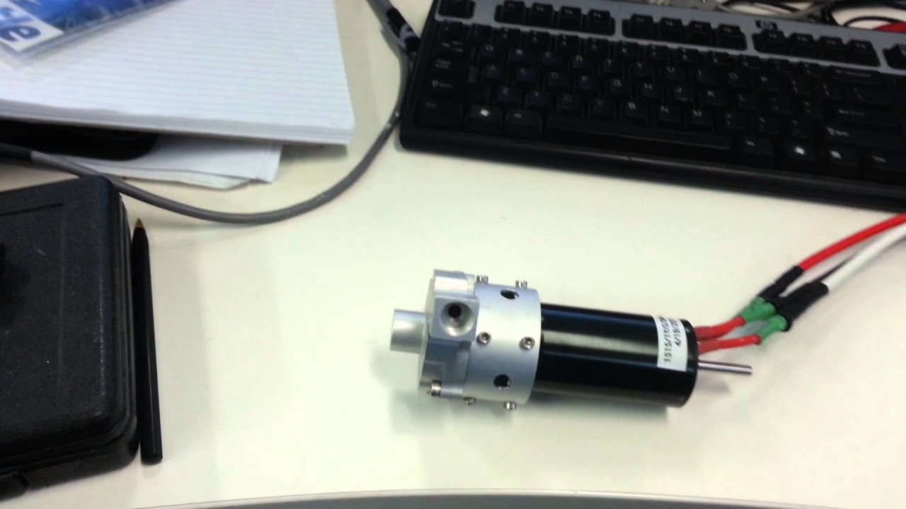 Electric propellant pump test - YouTube