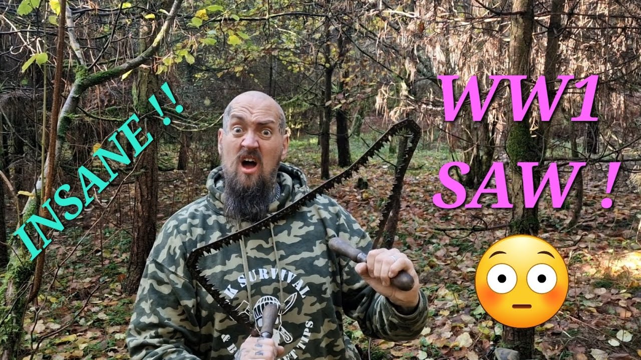 Field testing a crazy WW1 SAW for Bushcraft and Survival use ! - YouTube