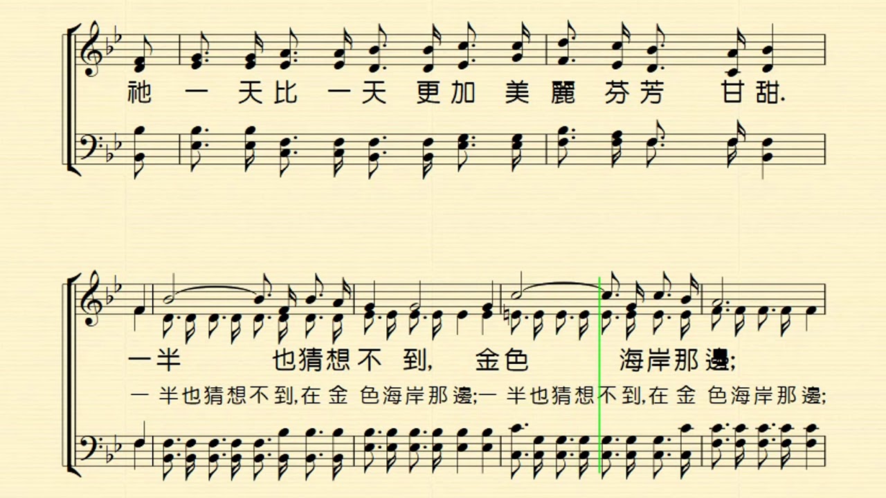 更加甘甜(STILL SWEETER EVERY DAY) Piano-鋼琴伴奏 - YouTube