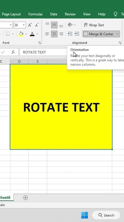 Rotate Excel Text 360 Degree #shorts #excel #exceltutorial #excelshorts #deepaccounting # ...