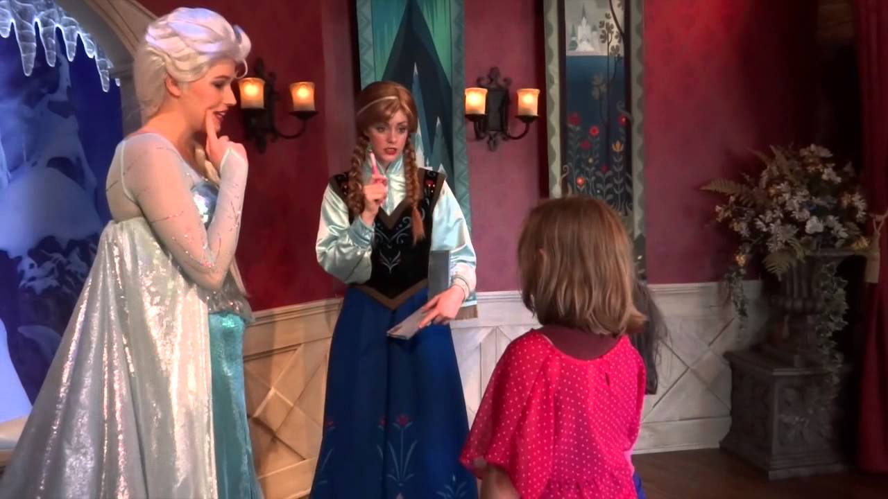 How to meet Anna & Elsa at Disneyland - YouTube
