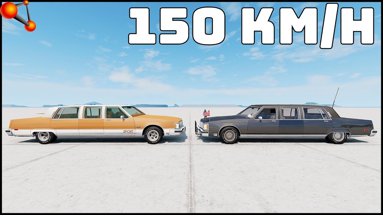 ARMORED LIMOUSINE vs LIMOUSINE! 150 Km/H CRASH TEST! - BeamNg Drive ...
