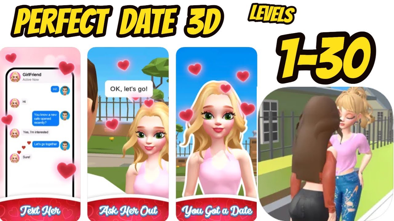 Perfect Date 3D Game All Levels 1-30 Gameplay Walkthrough (Android-iOS ...