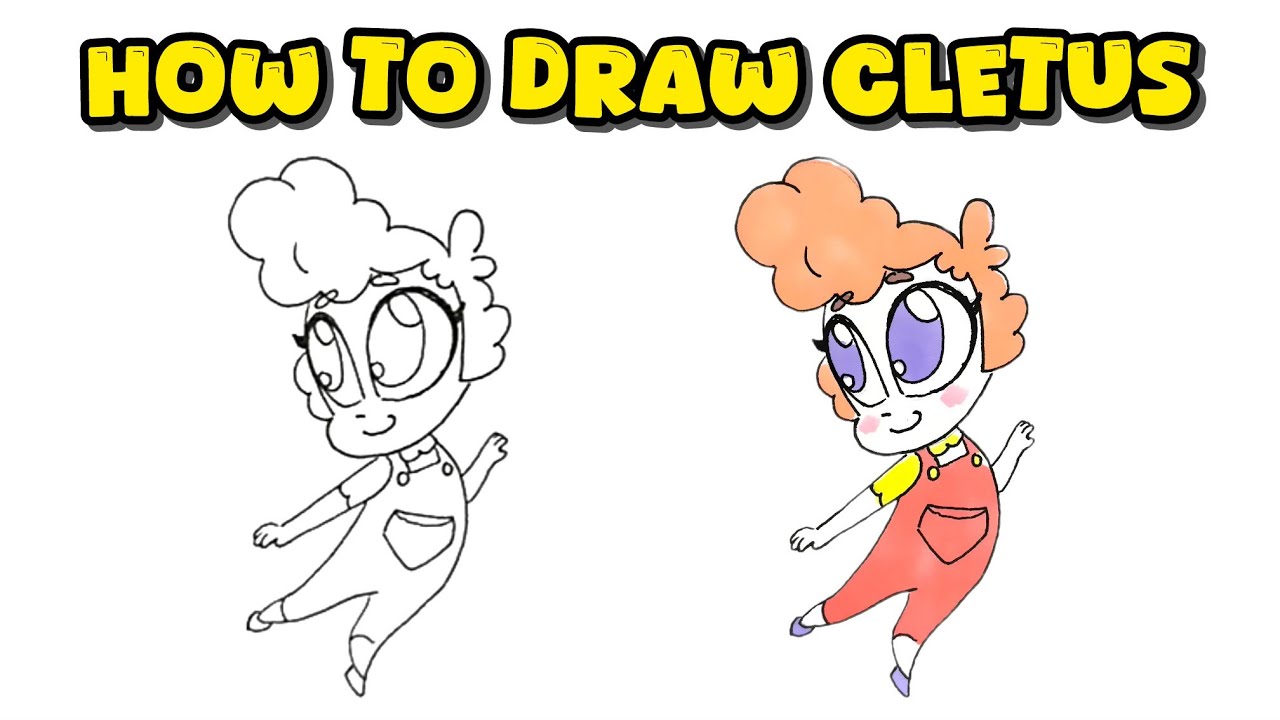 How to Draw Cletus from Helluva Boss (Hazbin Hotel) – Cherub Angel ...
