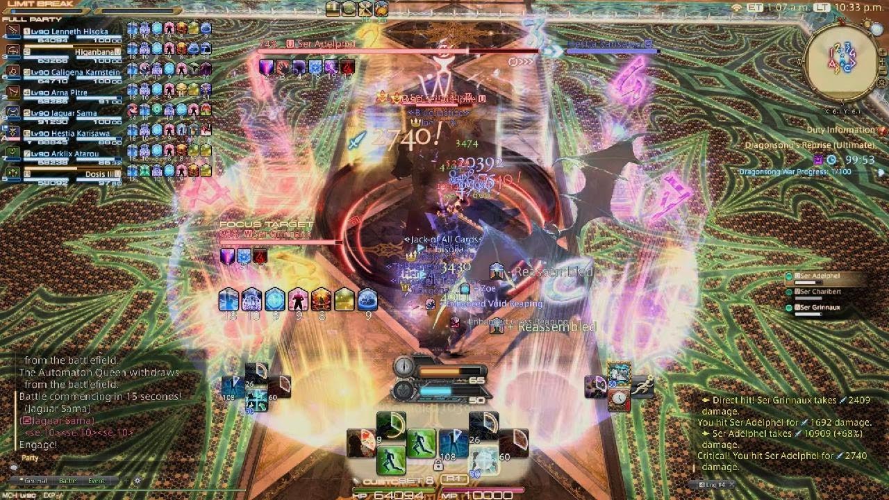 FINAL FANTASY XIV - DSR first phase - Machinist pov - YouTube