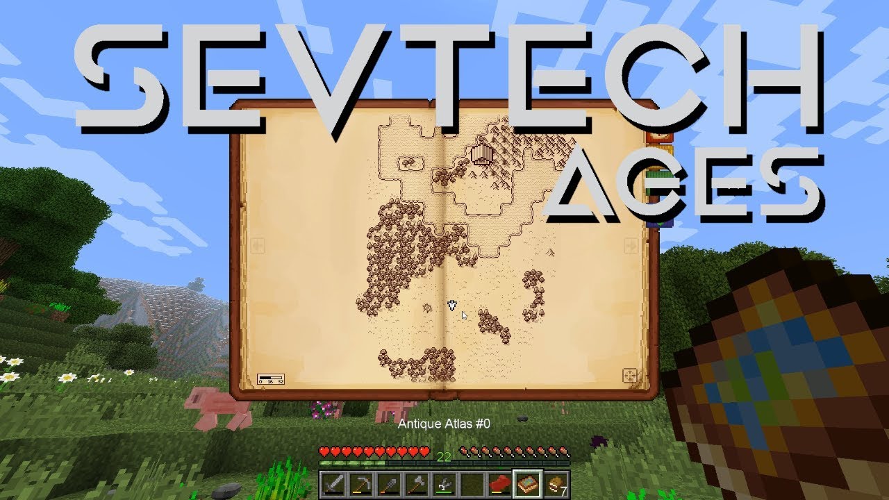 SevTech Ages #5 - First Map, Darklands and Totemic Ceremonies - YouTube
