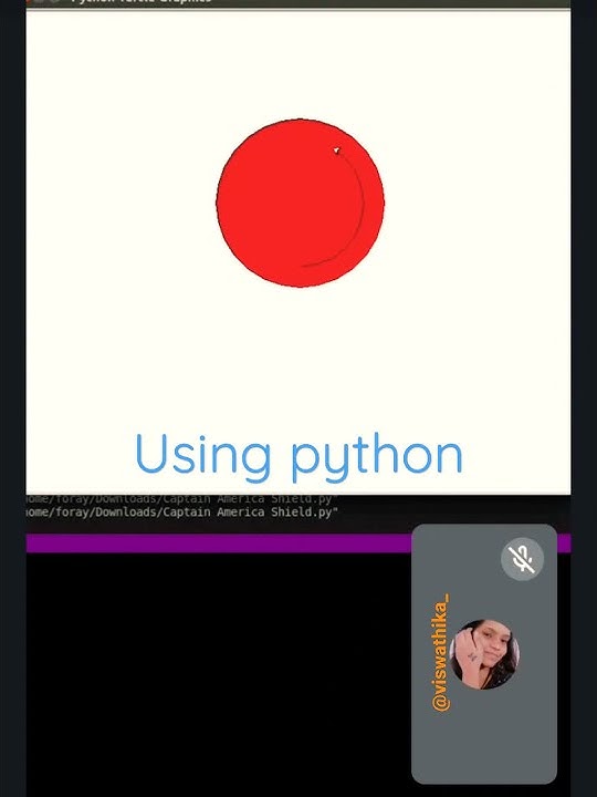 python project for beginners | captain America sheild using python ...