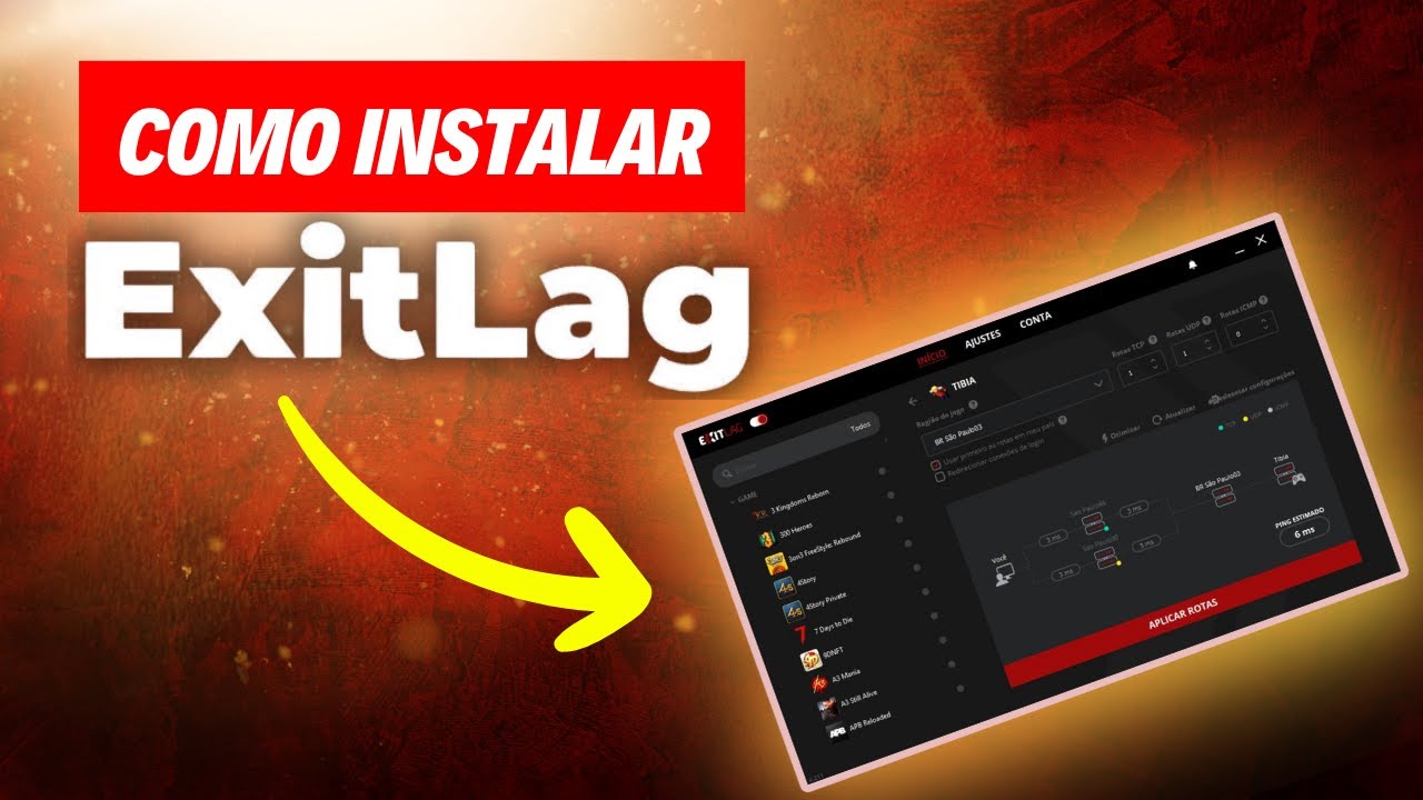 Como Baixar GRATIS e CONFIGURAR o EXIT LAG - YouTube