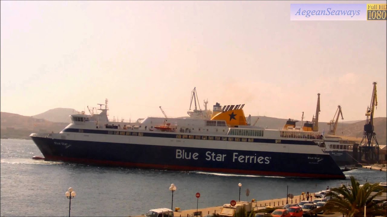 Blue Star Ithaki(At Syros Port) - YouTube