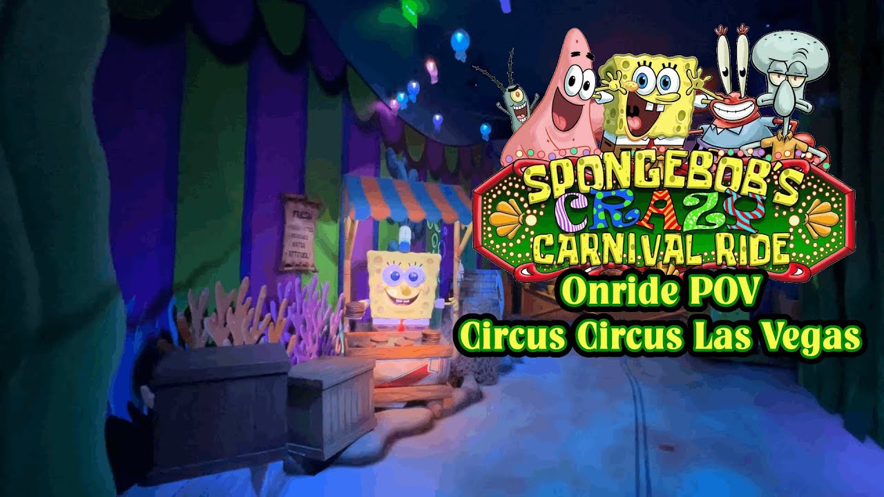 Spongebob's Crazy Carnival Ride POV - Circus Circus Las Vegas - YouTube