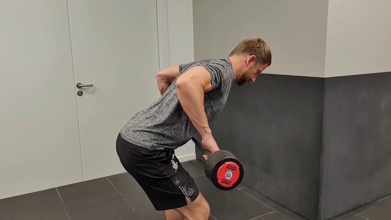 Barbell Row Overhand - YouTube
