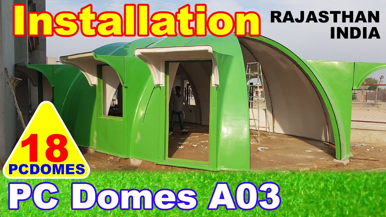 PC Domes PUF Insulated FRP Dome house Prefabricated Fiberglass shelter ...