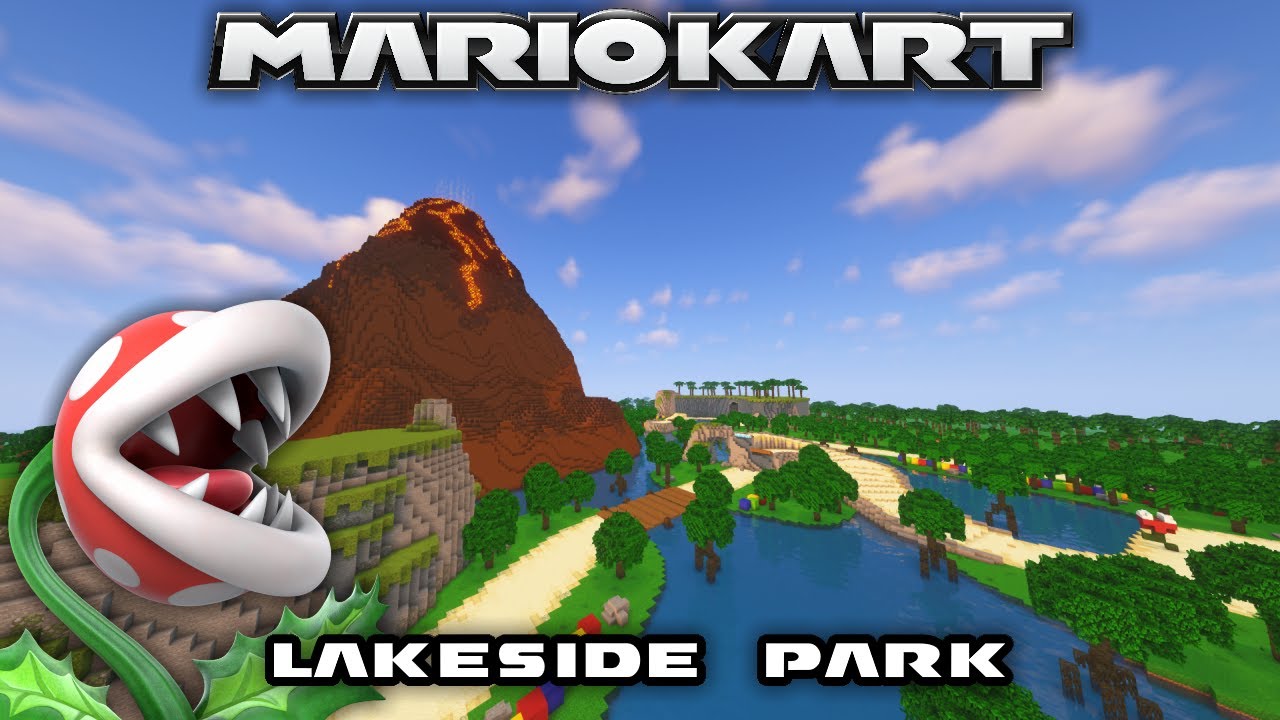 GBA Lakeside Park REMADE in Minecraft! (Mario Kart Super Circuit) - YouTube