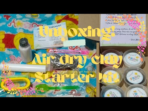 Unboxing Air dry clay starter kit (FADC air dry clay Philippines) - YouTube