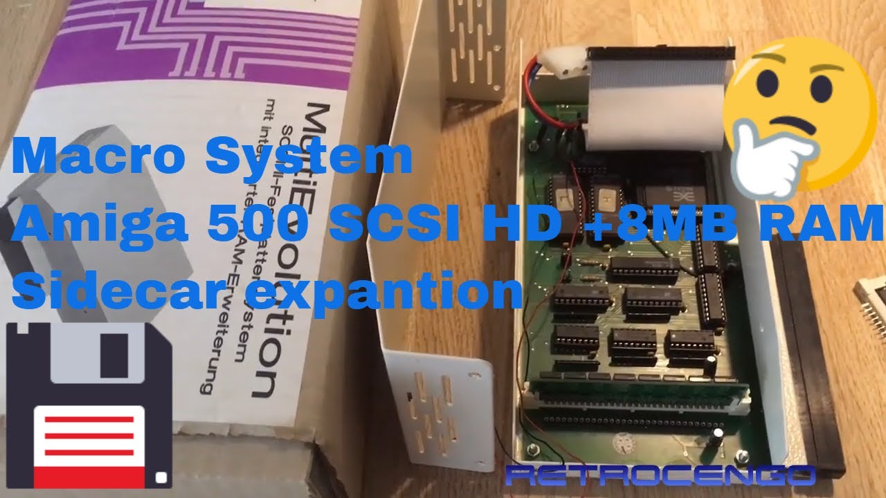Commodore Amiga 500 Sidecar SCSI 8MB Fast RAM expantion Macro System ...