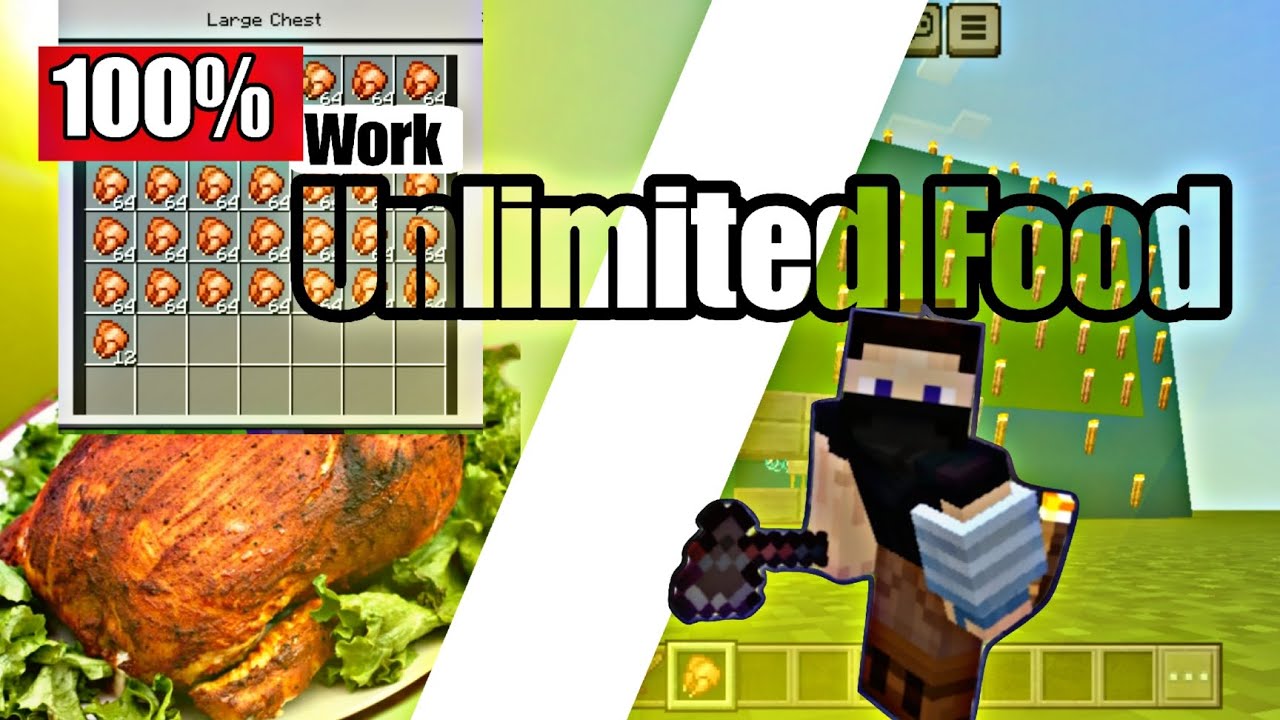 How to make a food farm in minecraft pocket edition / Unlimited Food ...