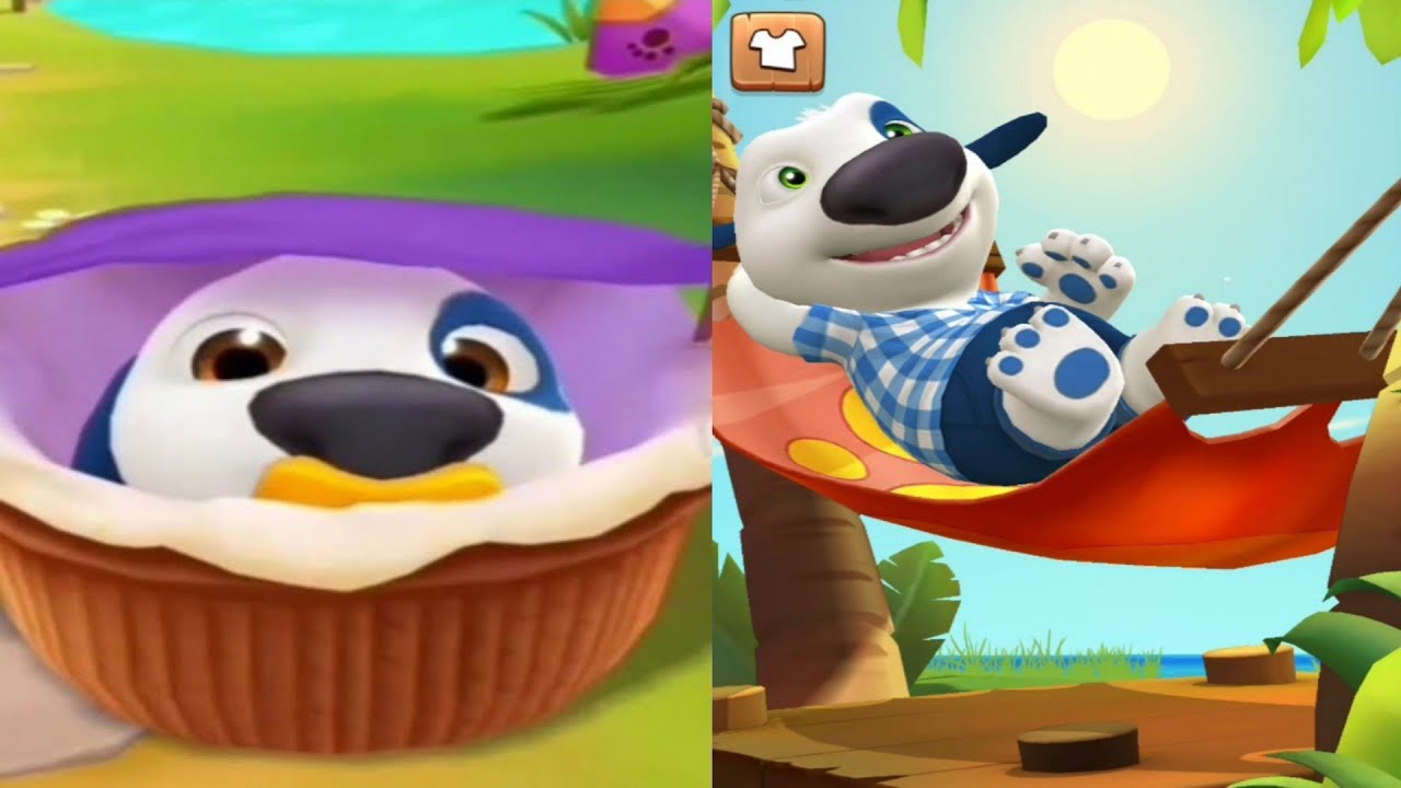 My Talking Hank Level 1 Vs My Talking Hank 2 Level 34 - YouTube