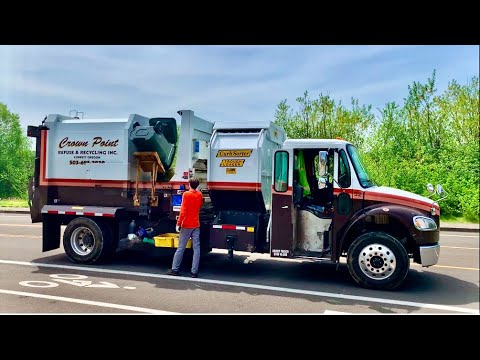 Simco Barker in the Freightliner Tomcat Garbage Truck! - YouTube