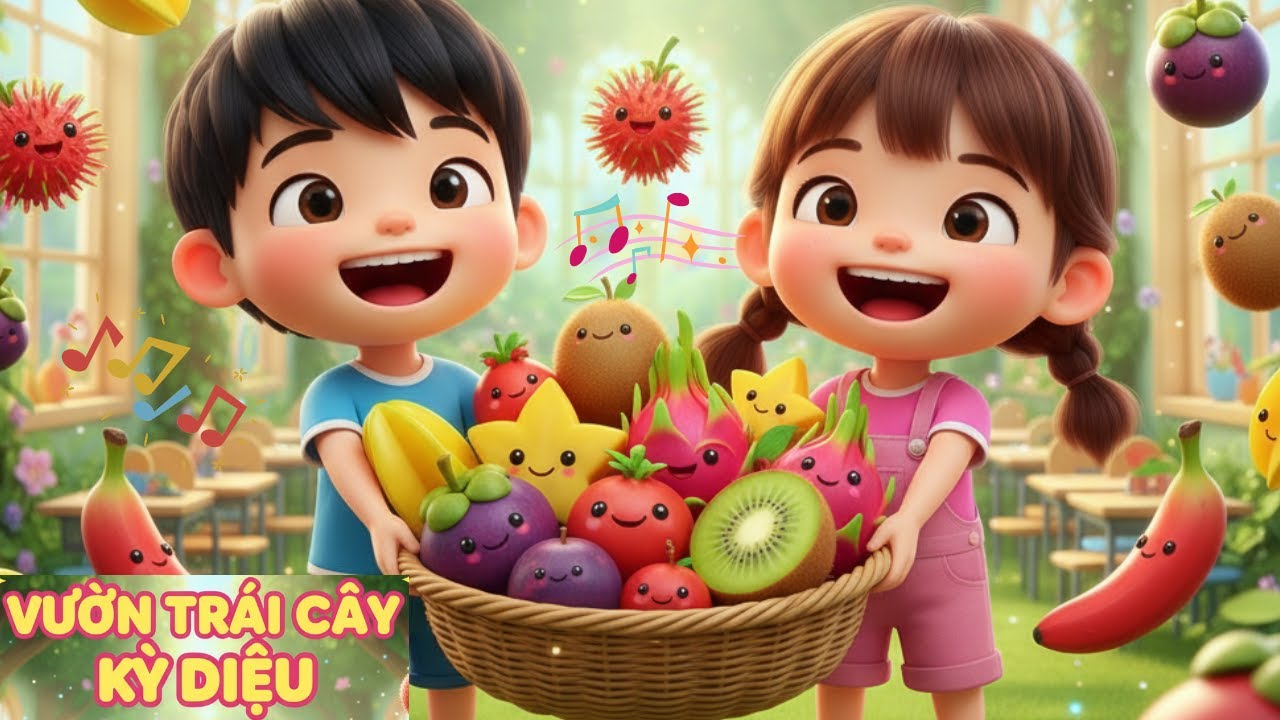 Vườn Trái Cây Kỳ Diệu 🍉 | Bài Hát Thiếu Nhi Vui Nhộn Dạy Bé Nhận Biết ...