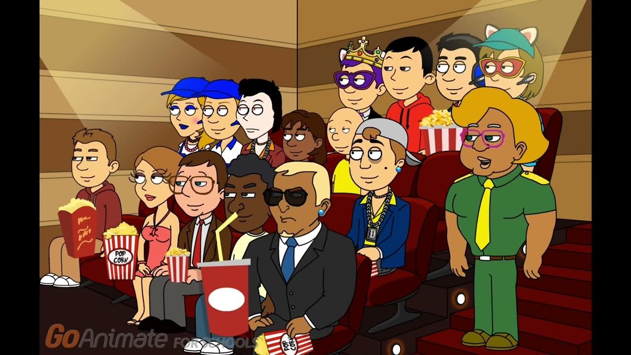 Caillou Goes To The Movies While Grounded - YouTube