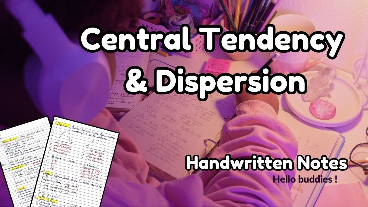 Handwritten Notes: Central Tendency & Dispersion - CA Foundation ...