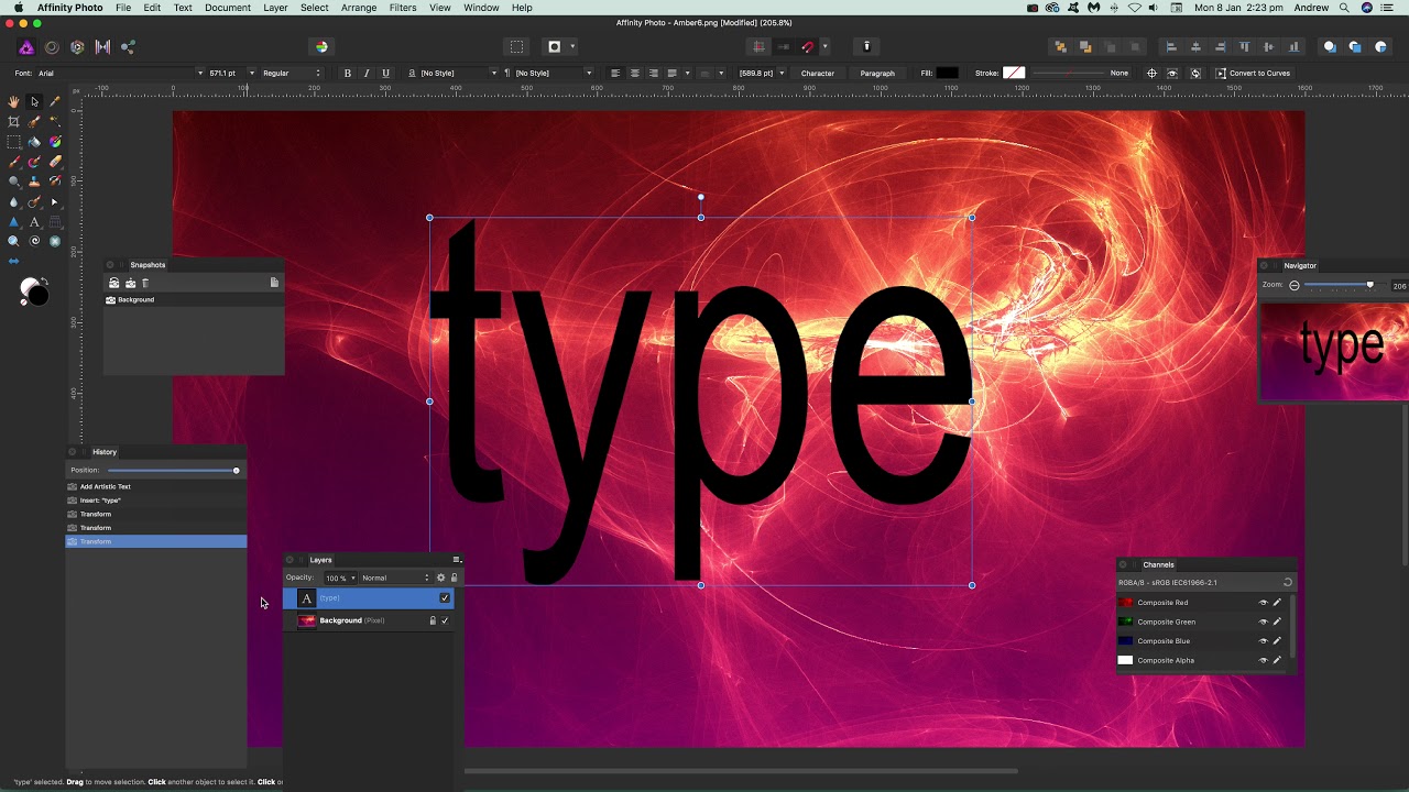Ripple filter in affinity photo tutorial - YouTube