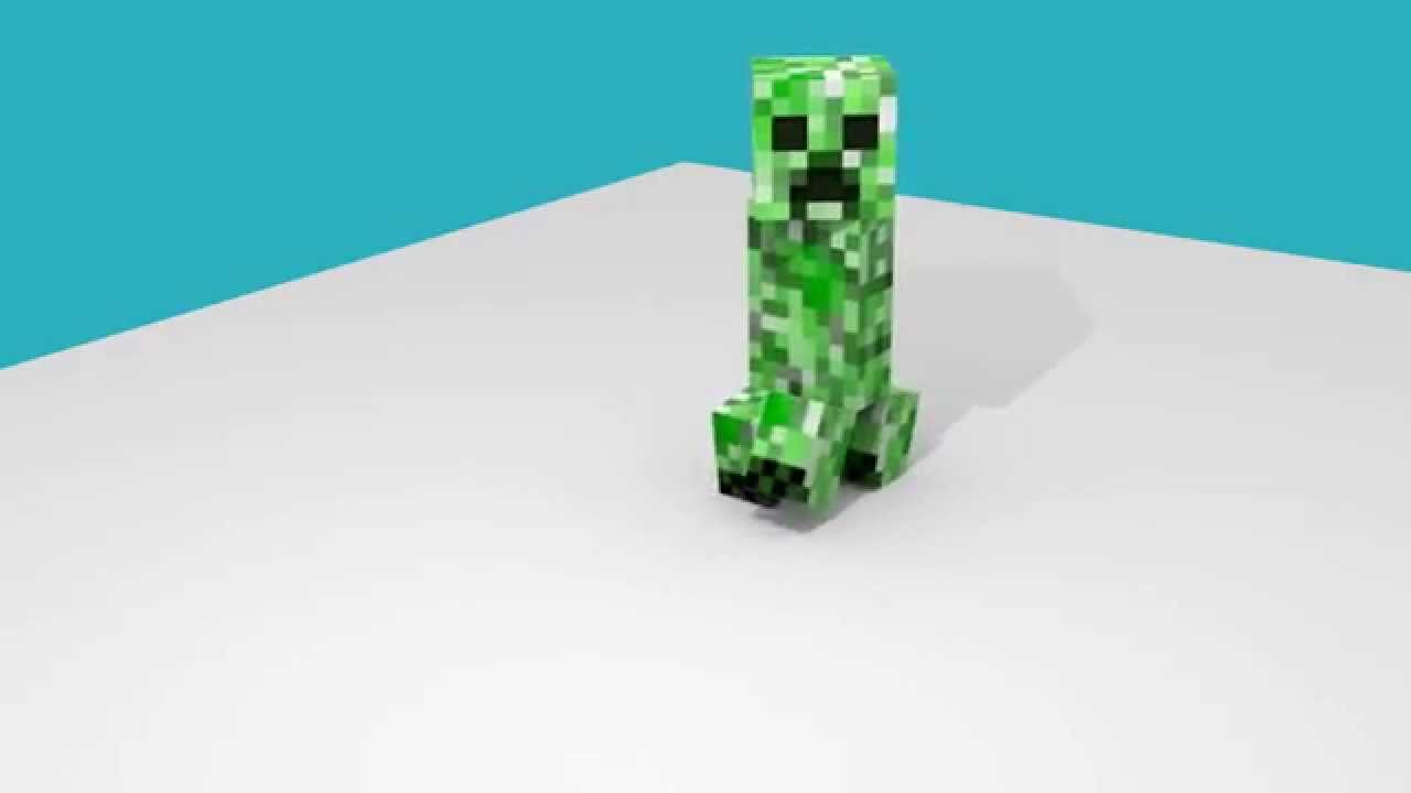 Creeper Walk Cycle-(Minecraft Animation) - YouTube